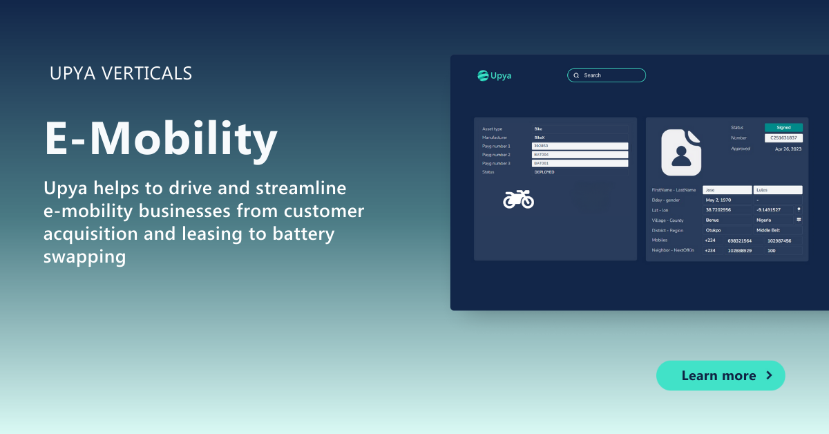 Upya | CRM for e-mobility | ERP software